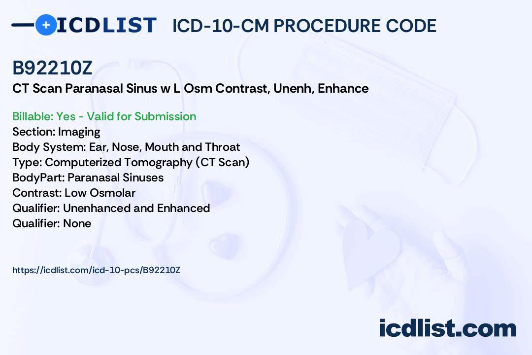 ICD-10-PCS Procedure Code B92210Z - Computerized Tomography (CT Scan ...