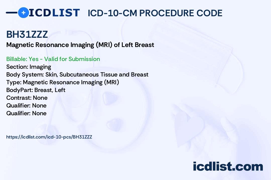 ICD-10-PCS Procedure Code BH31ZZZ - Magnetic Resonance Imaging (MRI) of ...