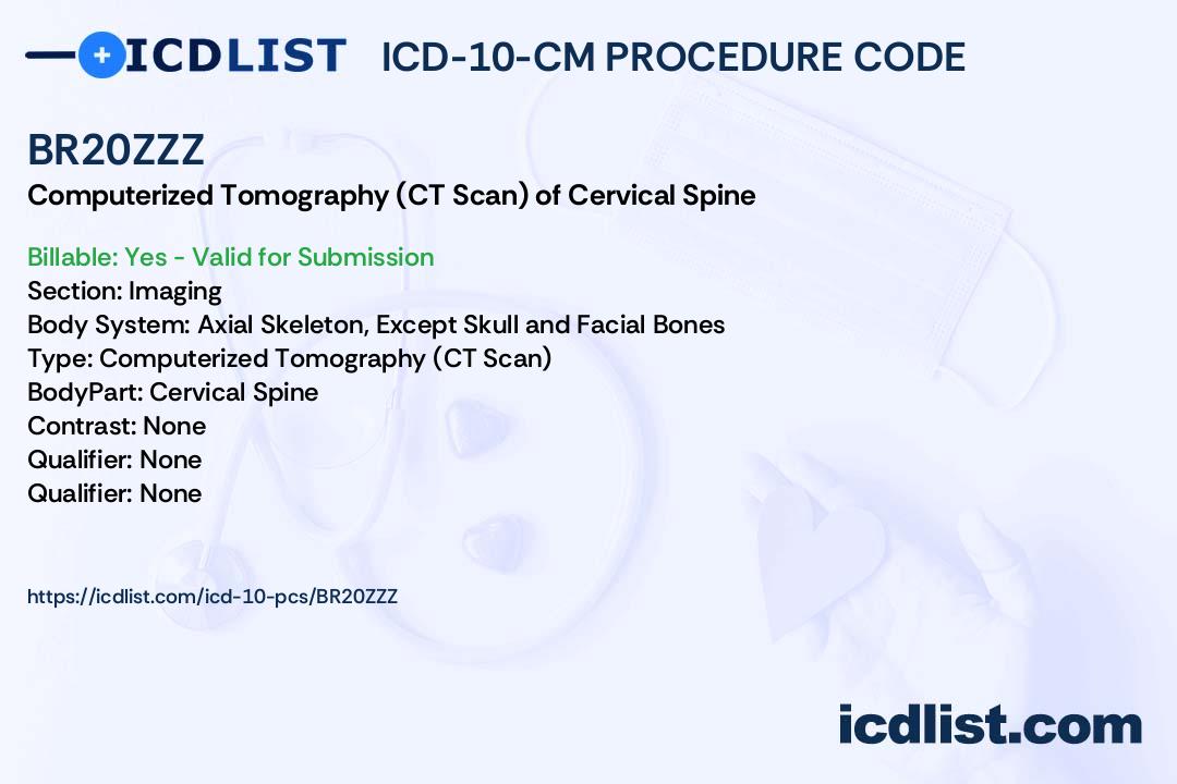 ICD-10-PCS Procedure Code BR20ZZZ - Computerized Tomography (CT Scan ...