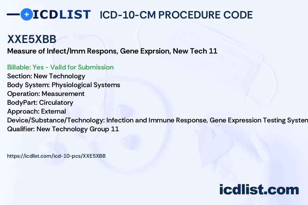 ICD-10-PCS Procedure Code XXE5XBB - Measurement of Infection and Immune ...