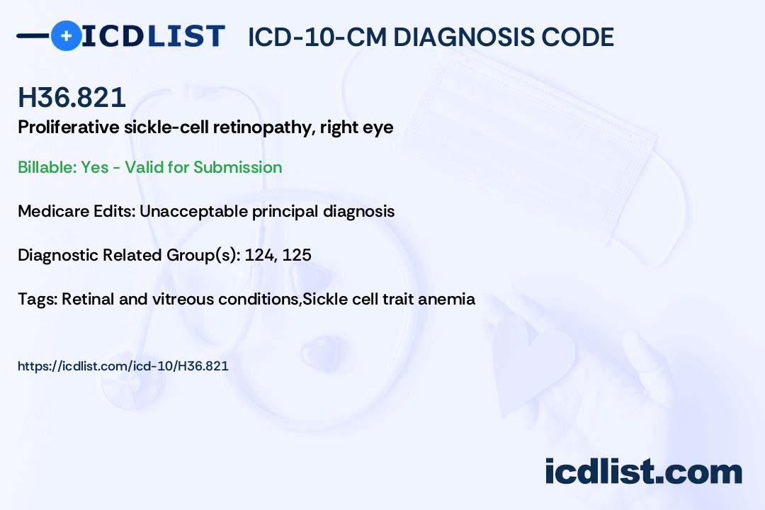 ICD-10-CM Diagnosis Code H36.821 - Proliferative sickle-cell ...