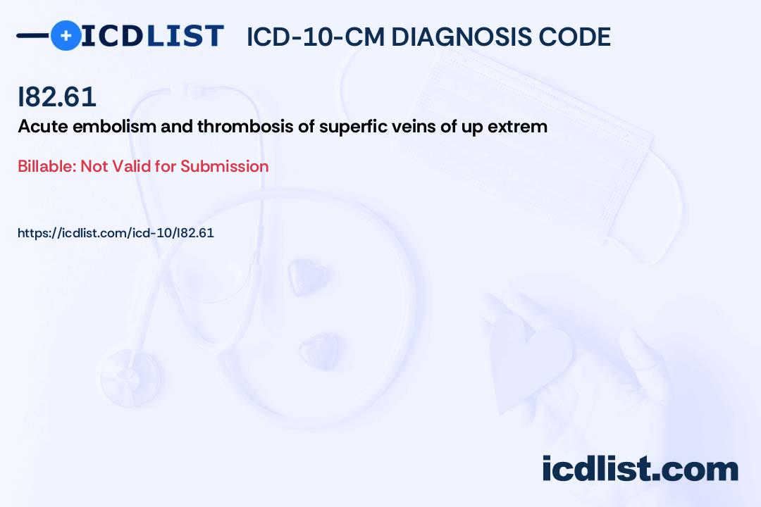 ICD-10-CM Diagnosis Code I82.61 - Acute embolism and thrombosis of ...