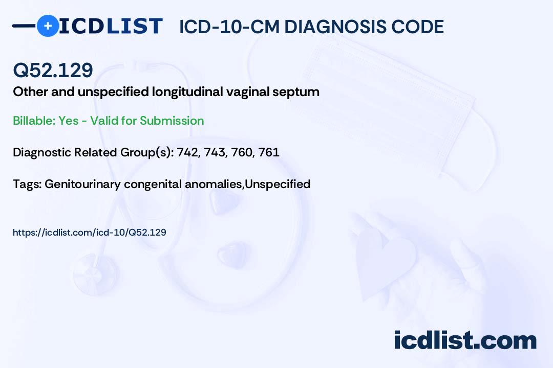 ICD-10-CM Diagnosis Code Q52.129 - Other and unspecified longitudinal ...