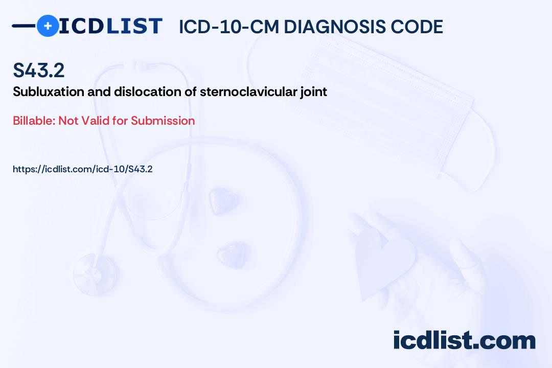 ICD-10-CM Diagnosis Code S43.2 - Subluxation and dislocation of ...