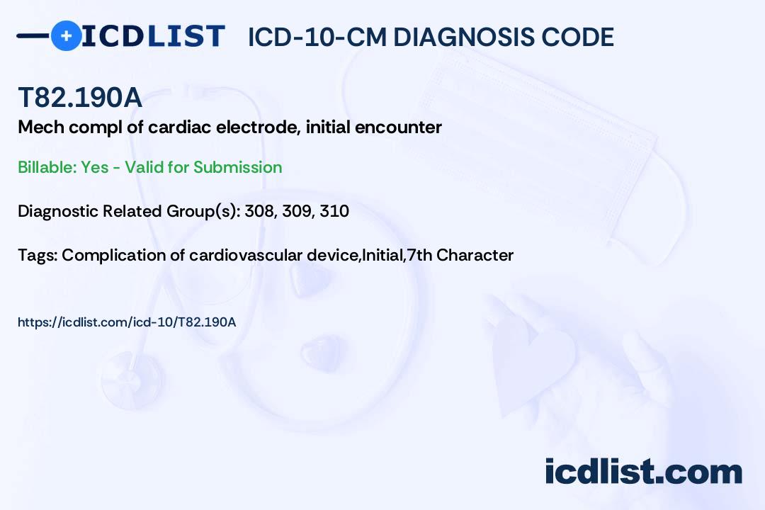ICD-10-CM Diagnosis Code T82.190A - Other mechanical complication of ...