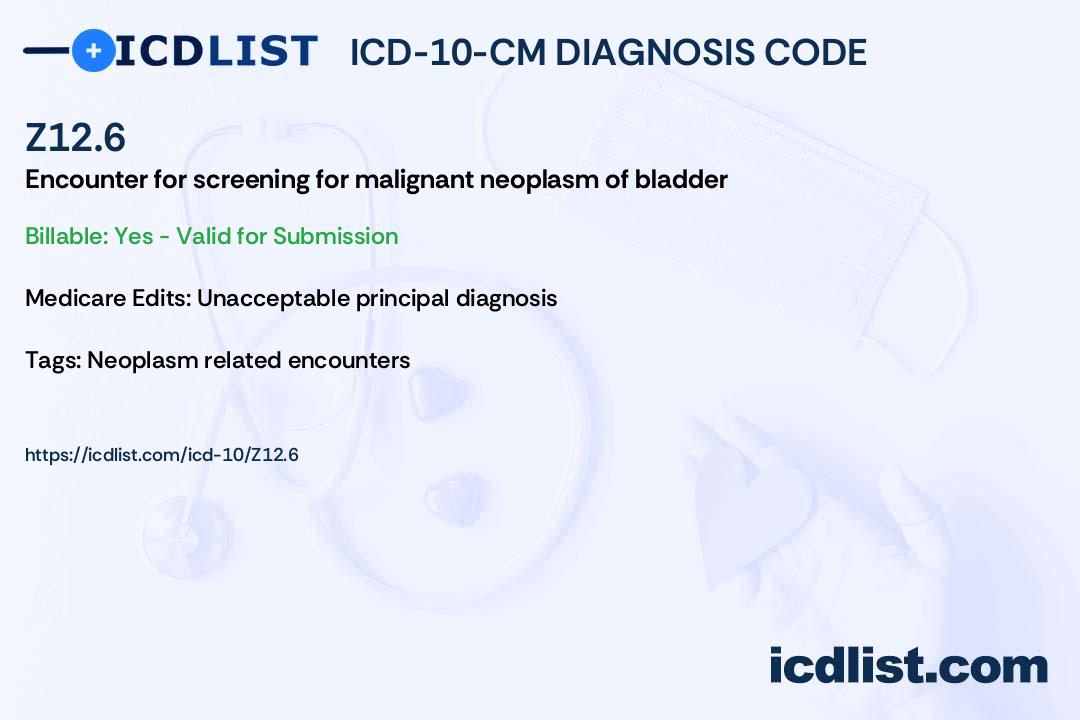 ICD-10-CM Diagnosis Code Z12.6 - Encounter for screening for malignant ...