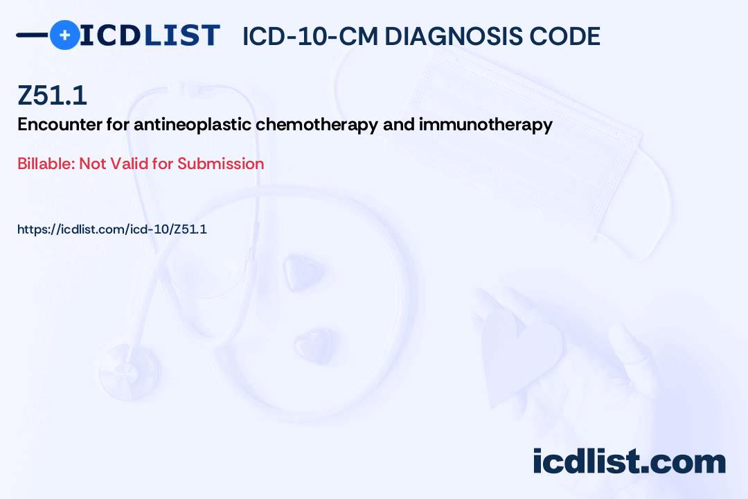 ICD-10-CM Diagnosis Code Z51.1 - Encounter for antineoplastic ...